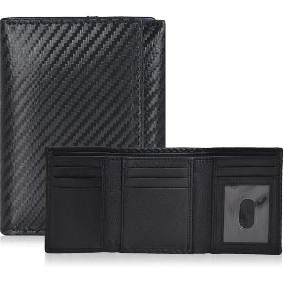 Bags | Leather Trifold Wallet Rfid Slim Tri Fold Wallets Minimalist For ...